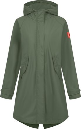Derbe Regenjacke Traveby Friese Plain Damen Grün Oliv 46 | Frauen | Regenmantel | Mesh-Futter | Kurzmantel | Hamburg