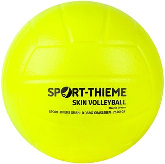 Sport-Thieme Weichschaum Volleyball Skin-Ball | Desinfizier- und abwaschbar | Ø 21 cm | Besonders griffig | Leuchtend Gelb | 348 g