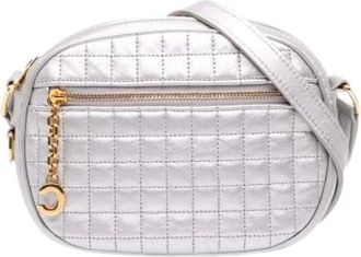 Celine Sac bandouli&egrave;re matelass&eacute; doccasion - Femme - Pre-owned - Gris - Taille: ONE Size