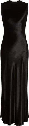 Alberta Ferretti Femme, Robes, Noir, Taille: 36 FR Midi Velvet Dress