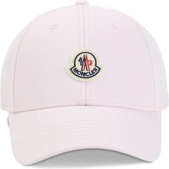 Moncler Femme, Accessoires, Rose, Taille: ONE Size Logo Patch Cap