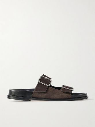 Aeyde Meena Sandalen Aus Veloursleder - Braun