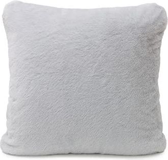 Gözze Kuscheliger Kissenbezug, Merino Feeling, 50x50 cm - Silber