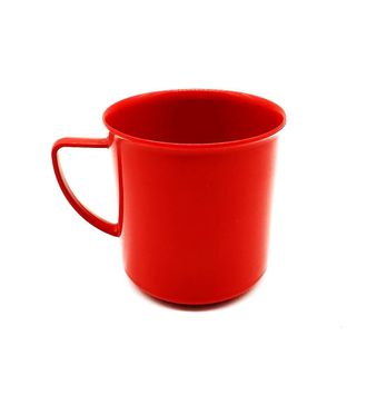 Kimmel Tasse Kindertasse 180ml Kindergeschirr Trinkbecher, aus Kunststoff, Mehrweggeschirr, Farbe rot