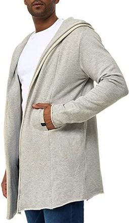 Indicode Hommes Brekstad Sweat Jacket | Veste Sweat Oversize &agrave; Capuche Lt Grey Mix XXL