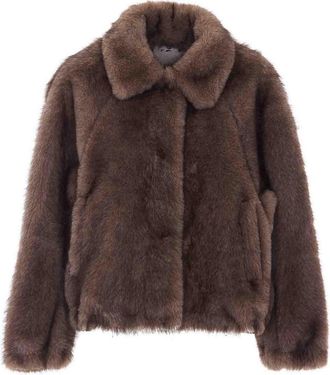VALENTINI 1972 Pull Col Roul&eacute; - Beige