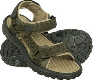 Mountain Warehouse Crete Sandales pour Homme - Chaussures d&eacute;t&eacute; Ouvertes &agrave; Scratch, Confortables, l&eacute;g&egrave;res et Anti-d&eacute;rapantes - Plage, Piscine, randonn&eacute;e, Sport, Marche Ka