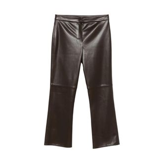 Max Mara Gerade geschnittene Hose mit glattem Finish - - Trousers - Damen - Braun - M