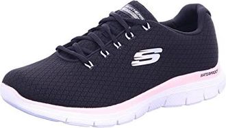 Skechers Flex Appeal 4.0 Coated Fidelity Basket Femme Black Mesh/pink Trim 41 EU