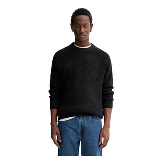Marc O'Polo Strickpullover mit Rundhalsausschnitt - - Knitwear - Herren - Schwarzk - S