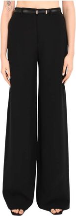 Max Mara Femme, Pantalons, Noir, Taille: 38 FR Wide Pantalons