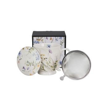 Duo Teebecher mit Fuß Sieb & Deckel ROYAL Melody - 0,51l