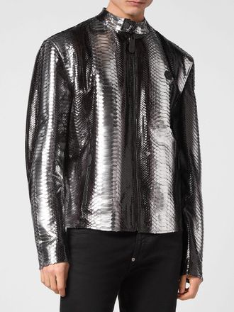 Philipp Plein Jacke Herren Farbe Silber