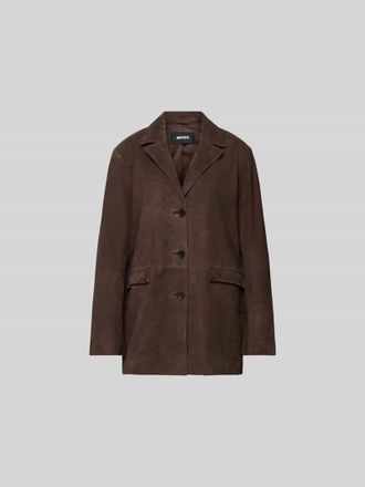 Rotate Blazer aus echtem Ziegenvelours