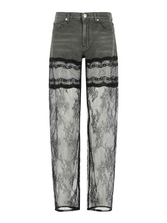Blumarine Straight Leg Jeans - Grau