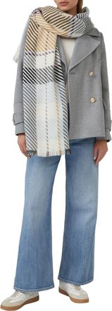 s.Oliver Karierter Maxi-Schal aus Twill