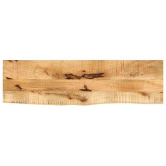 vidaXL Vidaxl - Dessus de table 120x40x2,5cm en bois massif manguier brut - Bord vif rustique - Surface facile &agrave; nettoyer