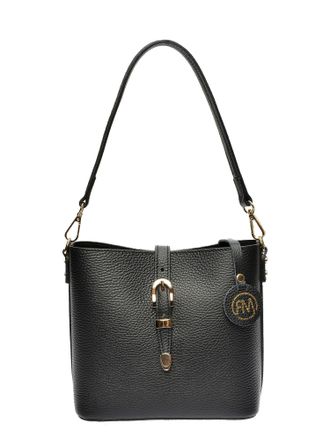 Roberta M Schwarz Rindsledertasche