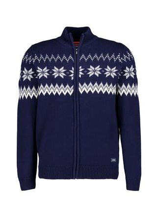 N.Z.A. Herren Cardigan blau Norweger