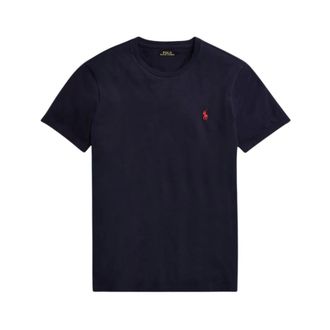 Polo Ralph Lauren Homme, Tops, Bleu, Taille: XL T-shirt col rond coupe slim