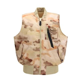 Alpha Industries Ma-1 Base Weste - - Jackets - Herren - Beige - M