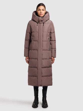 Khujo Steppmantel KHUJO SOULANI4, Damen, Gr. XXL, taupe, 100% Polyester, unifarben, loose fit, eingesetzt elastischer Bund, M&auml;ntel Steppmantel, Topseller