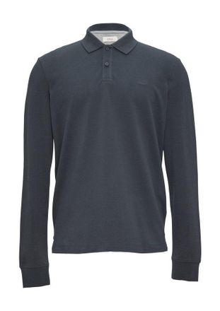 s.Oliver Langarmshirt Polo-Shirt Poloshirt aus Piqu&eacute; mit Logo-Stickerei