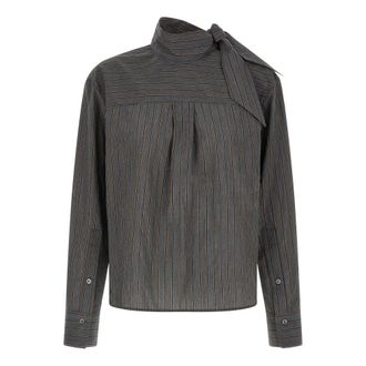 Tela Zafrina Canvas Blouse - - Blouses & Shirts - Damen - Grau - M