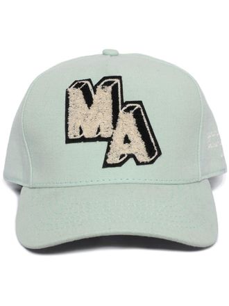 Amiri casquette en coton &agrave; patch logo - Vert