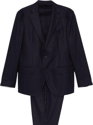 Luigi Bianchi Mantova Gestreifter Anzug - Blau