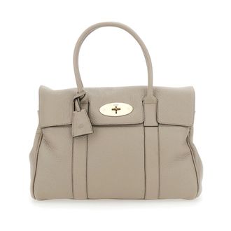 Mulberry Beige Bayswater Heavy Grain Tasche - - Bags - Damen - Beige - ONE SIZE