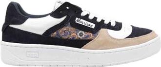 MORRISON Baskets en Cuir Bleu Dorian