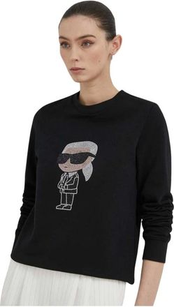 Karl Lagerfeld Femme, Sweatshirts et sweats &agrave; capuche, Noir, Taille: 36 FR SweaT-shirts