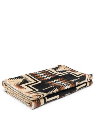 Pendleton Badetuch mit Jacquardmuster - Schwarz