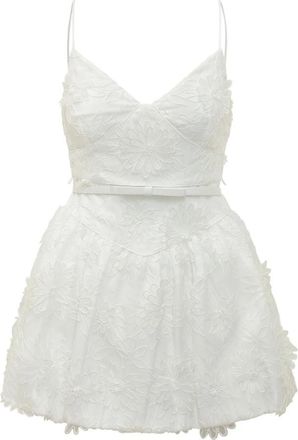 Self Portrait Femme, Robes, Blanc, Taille: 36 FR Organza Mini Dress