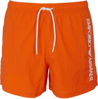Emporio Armani Herren MID Boxer Badehose, Coral Rose