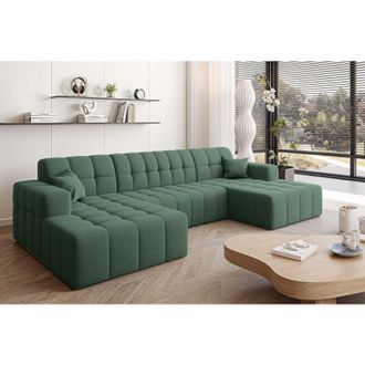 KAISER Ecksofa Nimes in U-Form, stoff Portland Grün
