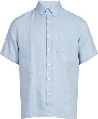 Aigle Chemise droite manches courtes en lin