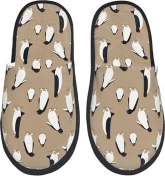 Generic Chaussures De Maison Joli Pingouin Antid&eacute;rapantes Chaussures Outdoor Pantoufles Spa Fuzzy Pantoufles Pour Chambre &Agrave; Coucher Hiver M