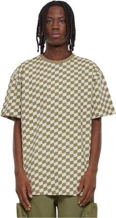 Urban Classics Herren T-Shirt Oversized Check Tee, lässiges Check T-Shirt für Männer, Rundhals, Baumwolle, erhältlich in Größen S - 5XL