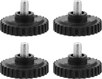 Lurrose 4 St&uuml;ck Schraubbare M&ouml;belgleiter aus Gummi Anti-rutsch F&uuml;&szlig;e f&uuml;r Elektronische Waagen Stuhl Tischbeine M&ouml;belverstellf&uuml;&szlig;e f&uuml;r Schr&auml;nke und Hocker