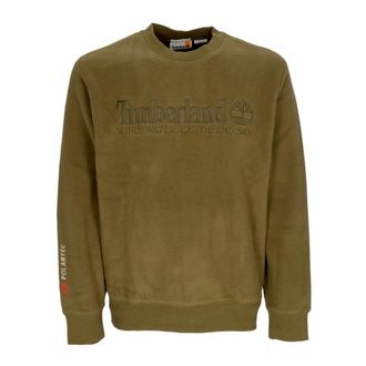 Timberland Linear Logo Rundhals-Sweatshirt - - Sweatshirts & Hoodies - Herren - Gr&uuml;n - L