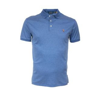Polo Ralph Lauren Homme, Tops, Bleu, Taille: 2XL Cotton Stretch Polo