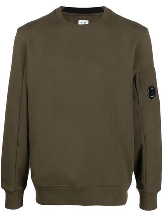 C.P. Company sweat &agrave; d&eacute;tail verre de lunette signature - Vert