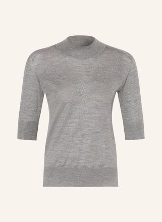 Jil Sander Strickshirt Mit Cashmere Und Seide grau
