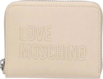 Love Moschino Femme, Accessoires, Blanc, Taille: ONE Size Zip Wallet