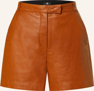 Riani Riani Ledershorts braun