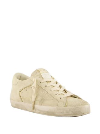 Golden Goose baskets en daim &agrave; paillettes - Tons neutres