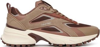 Calvin Klein Sneakers Hike Runner Ck Stripe Refl Su HW0HW03107 Braun