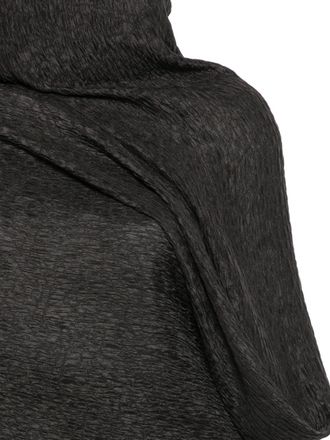 Cortana Crinkled Silk Shawl - Brown
